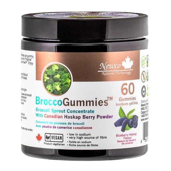 BroccoGummies (Blueberry Haskap) - 60 Gummies – LivLong