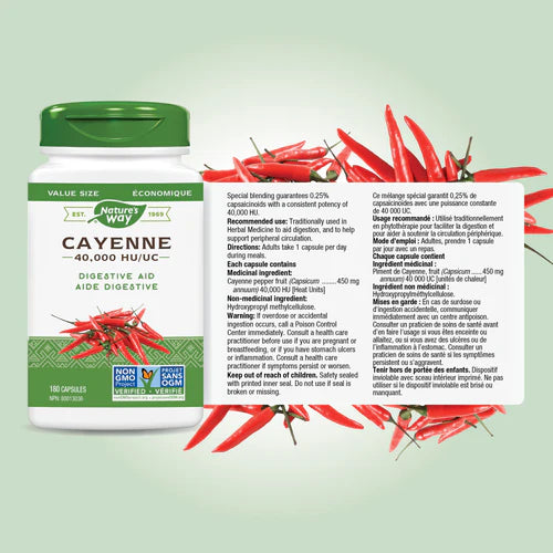 Cayenne - 180 Capsules – LivLong